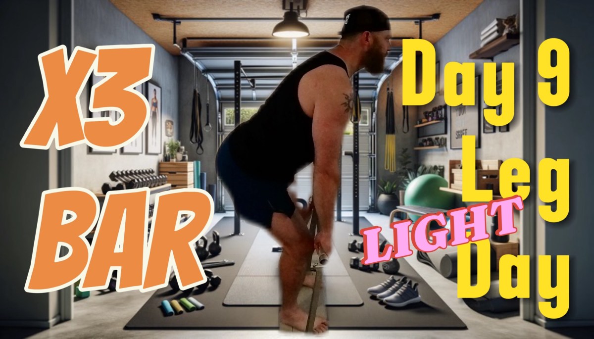 Day 9: My X3 Bar Challenge: Leg Day: Building muscle as a hybrid ...